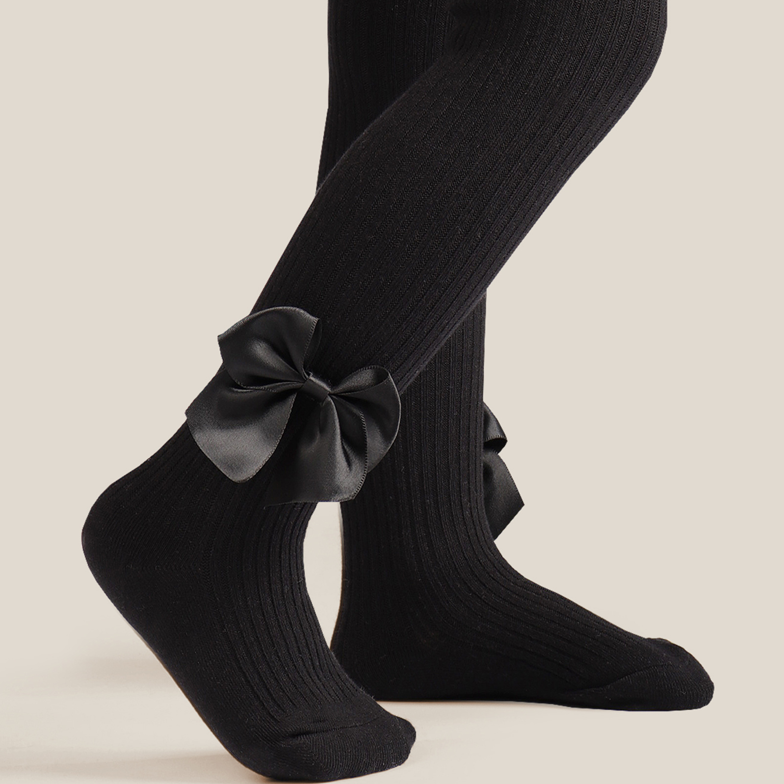 Girls Casual Dressy Knitted Princess Pantyhose Leggings Bow - Temu Norway