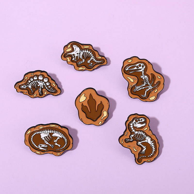 Stylish Men's Brown Animal Pattern Zinc Alloy Pin Perfect - Temu