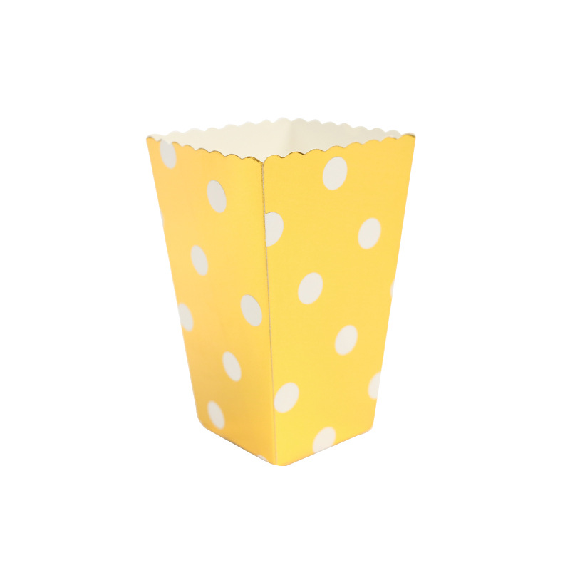 Golden Popcorn Packaging Box Chevron Dot Striped Paper Box - Temu Australia