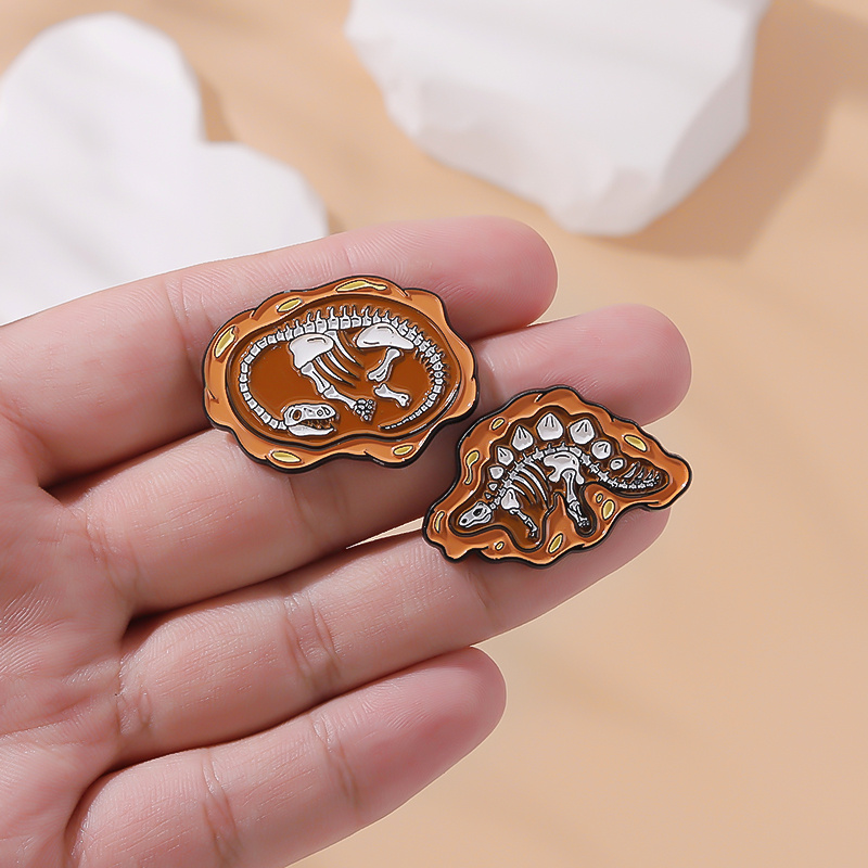 Stylish Men's Brown Animal Pattern Zinc Alloy Pin Perfect - Temu