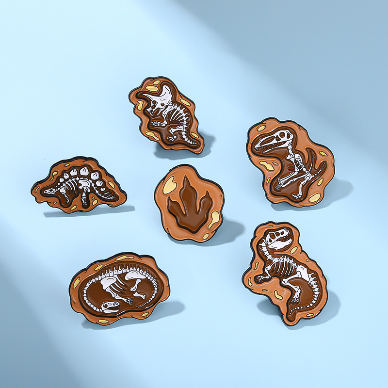 Stylish Men's Brown Animal Pattern Zinc Alloy Pin Perfect - Temu