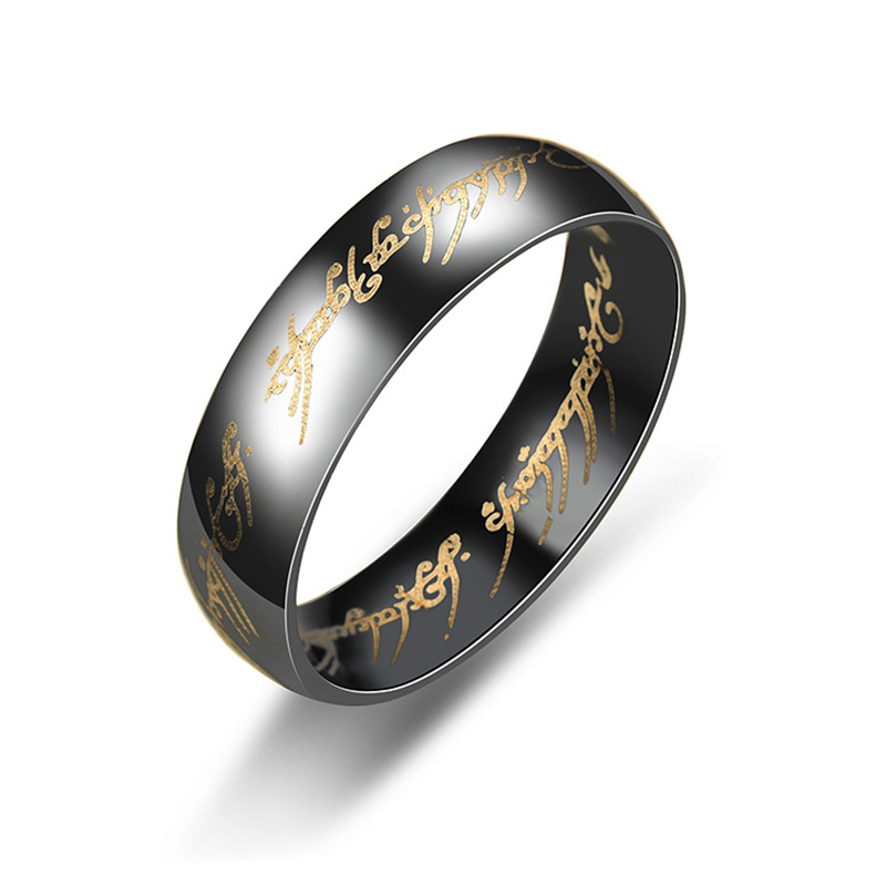 Men's 18k Gold-plated Stainless Steel Ring - Temu United Kingdom