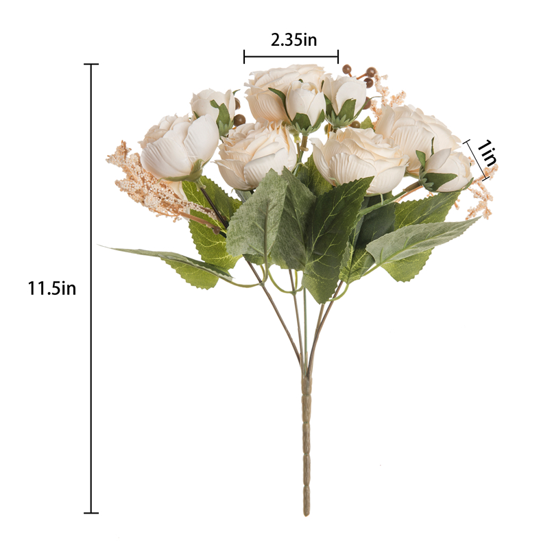 1pc Artificial Flowers Artificial Peony Stem For Home Plants Diy Silk ...