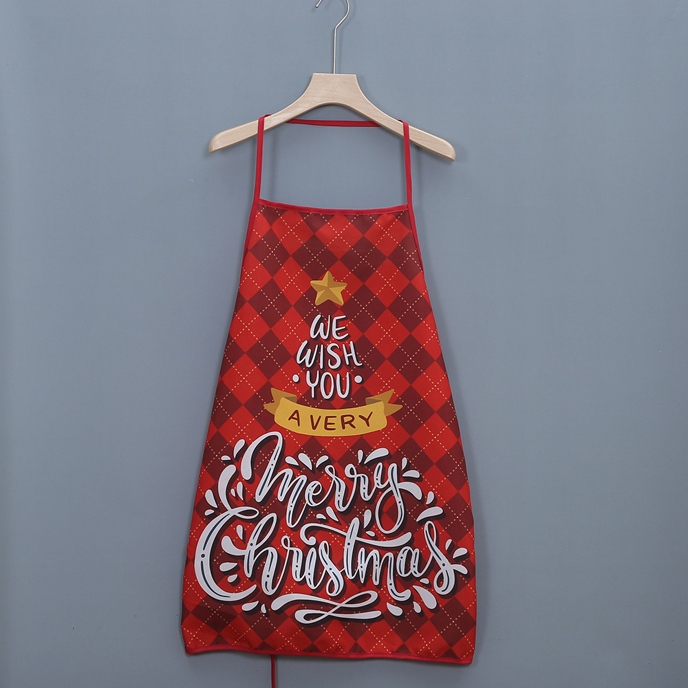Christmas Adult Apron Cartoon Christmas Print Apron Holiday - Temu New ...