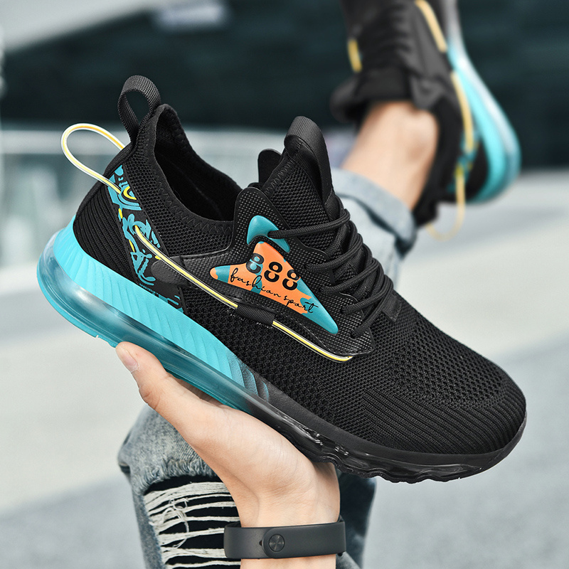 Men's Mesh Lightweight Air Cushion Running Shoes For Tennis Training ...