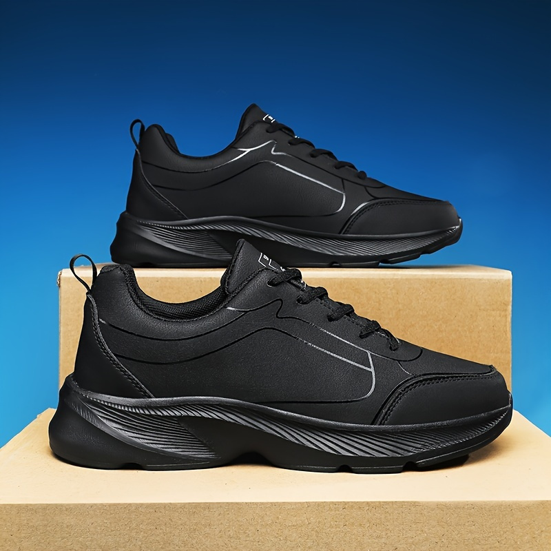 Bequeme Pu-wanderschuhe Für Herren, Leichte Turnschuhe Zum Laufen Im ...