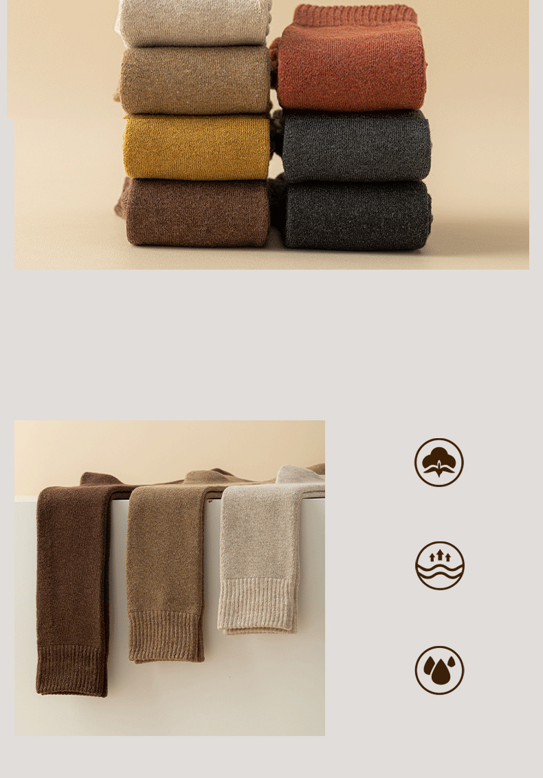 thick warm calf socks simple college style knee high socks - Temu New ...