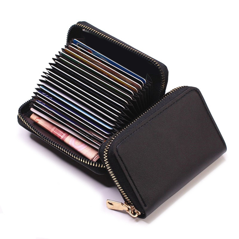Business Card Holder Wallet Women/ Black/ /blue/red - Temu United Kingdom