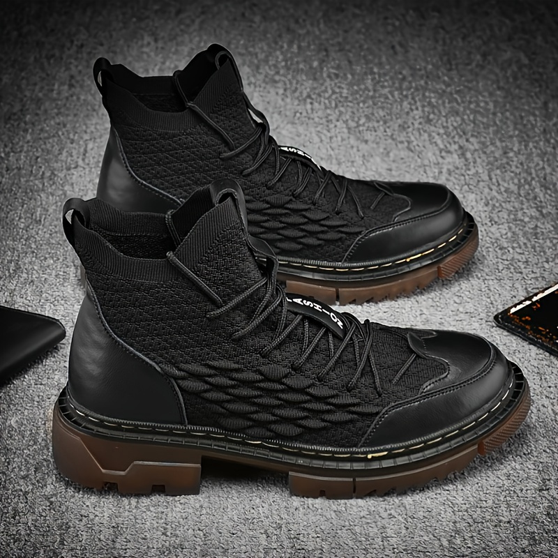 Botas artesanales para hombre botas clásicas a la altura - Temu