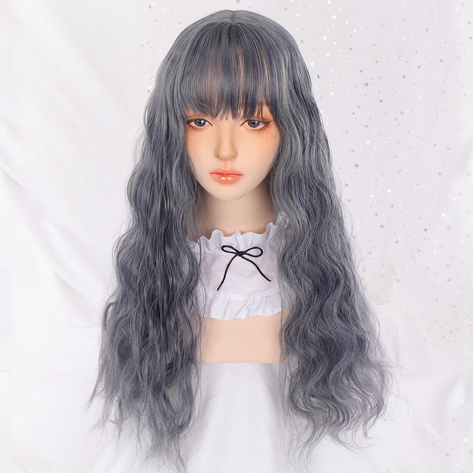 Natural Wave Wigs Bangs Cover Synthetic Fiber - Temu Australia