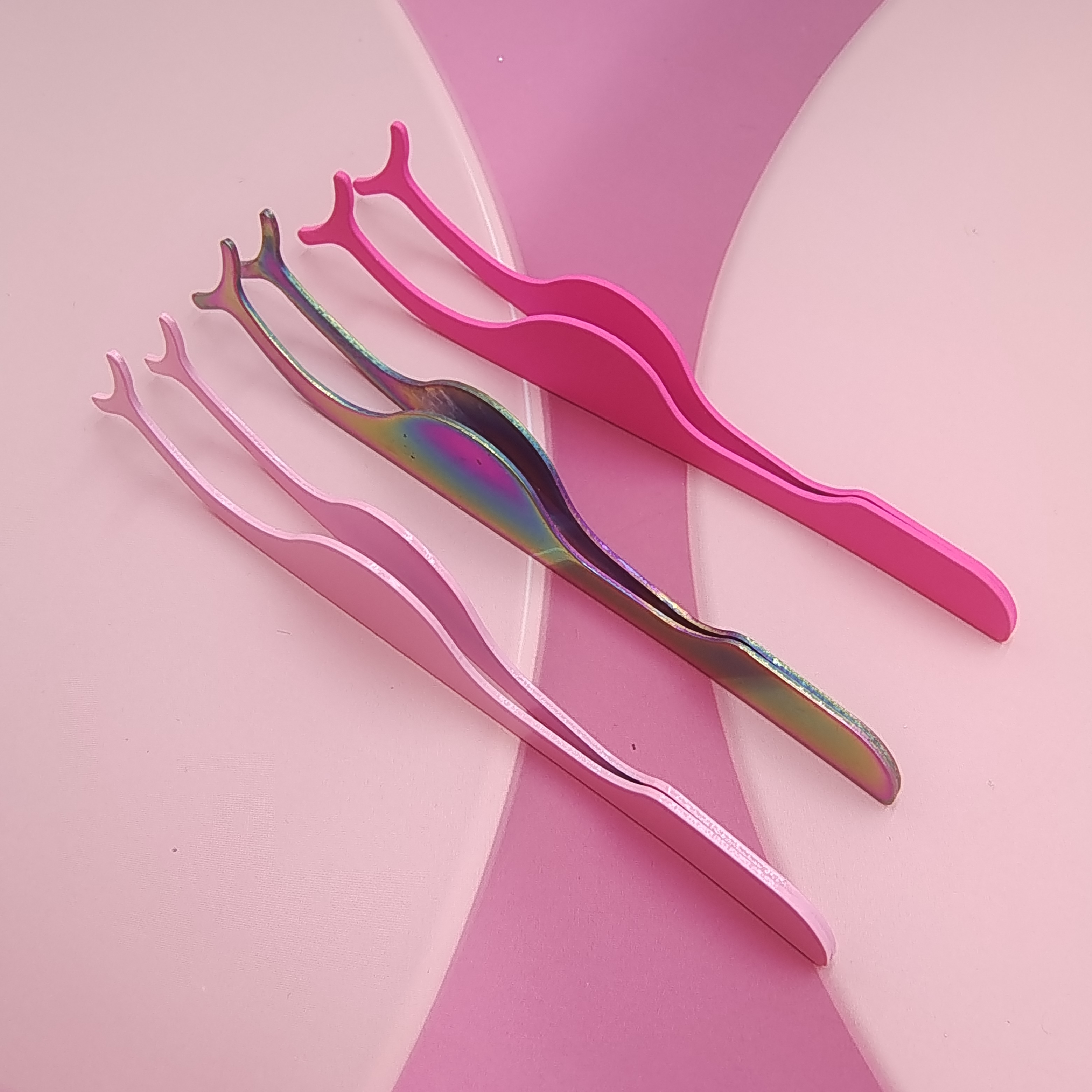 Tweezers Lashes Red Auxiliary Clamp Clips Practice - Temu Ireland