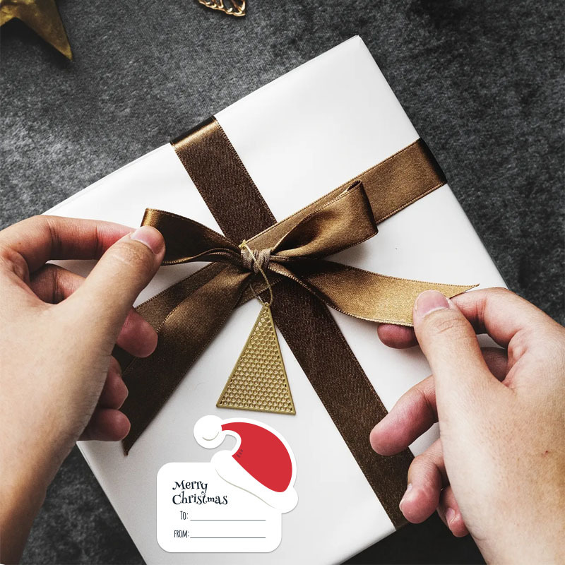 santa claus snowman christmas sticker gift box seal sticker - Temu ...