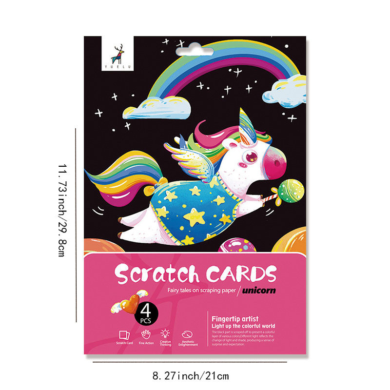 Scratch Art Cards Paper Rainbow Cartoons Scratchboard - Temu Australia