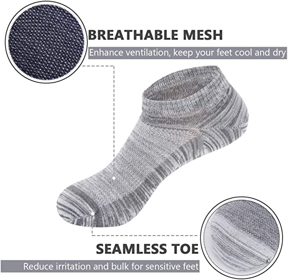 Men's Cushioned Low Cut Athletic Socks Breathable Socks - Temu Australia