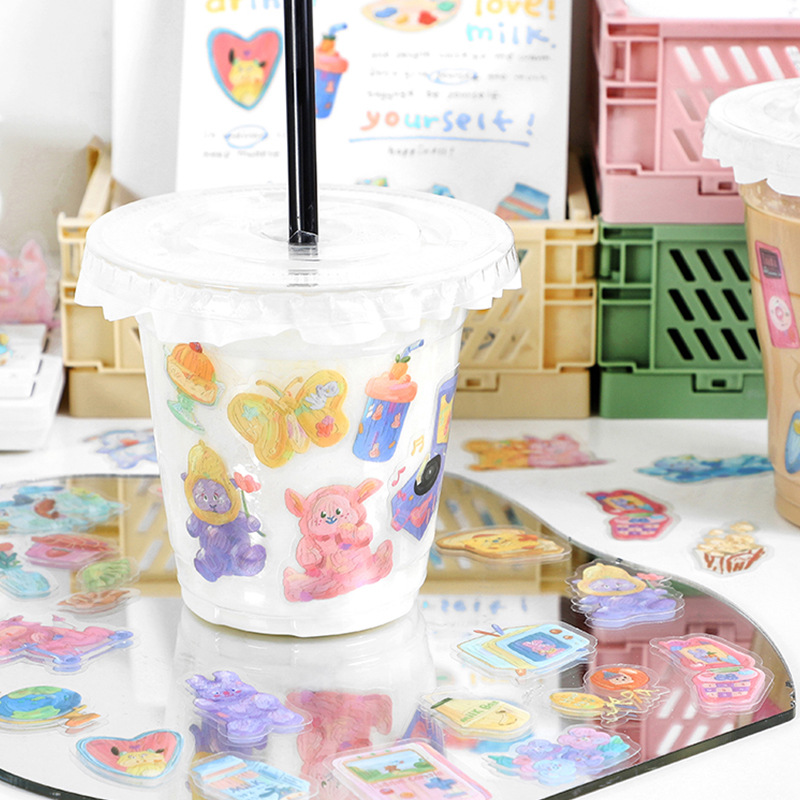 Pet Stickers Cream Cartoon Creative - Temu Canada