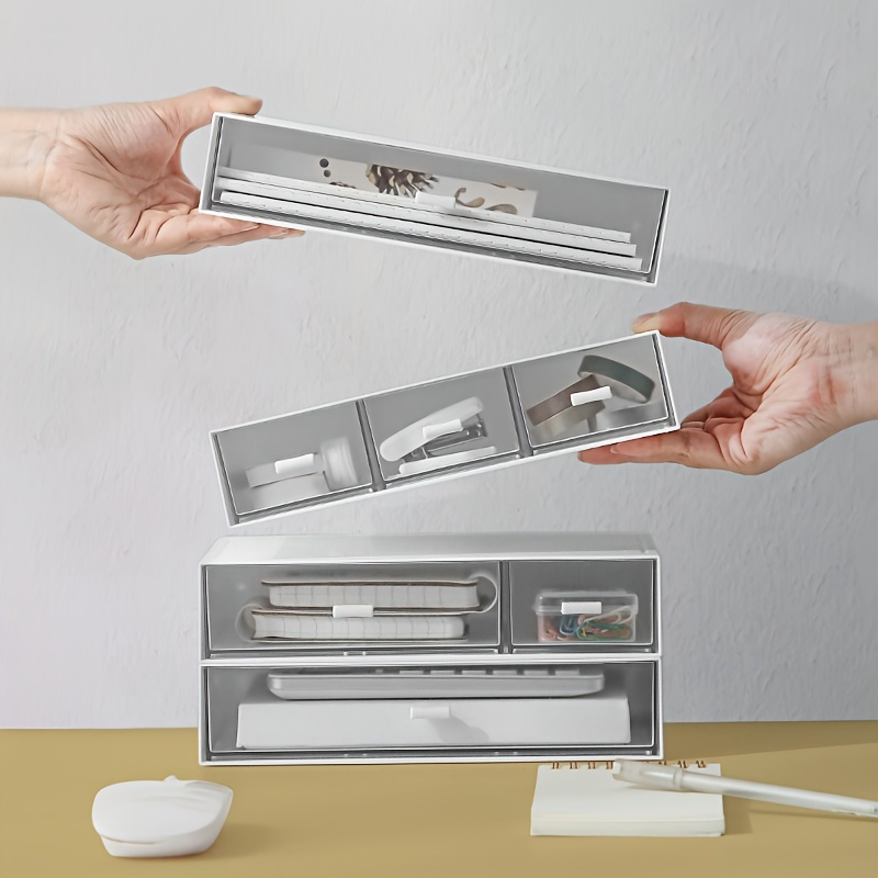 Creative 6 Gird Desktop Organizer Pen Holder - Temu