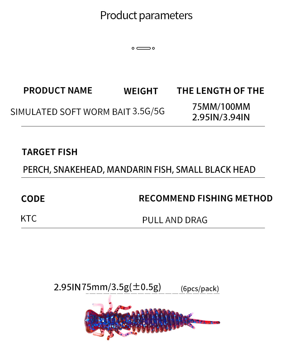 Worm Fishing Soft Lure Floating Silicone - Temu New Zealand