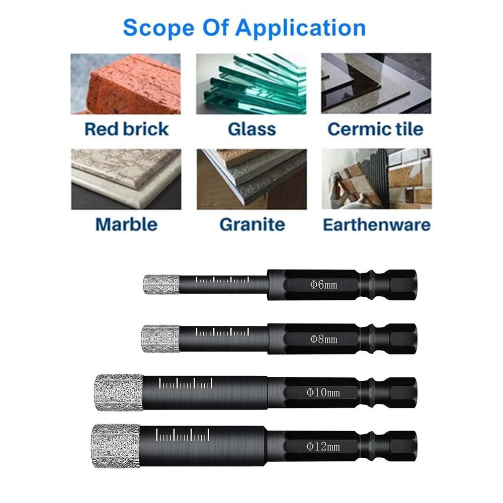 tile drill bit super carbide opener glass perforation - Temu Australia