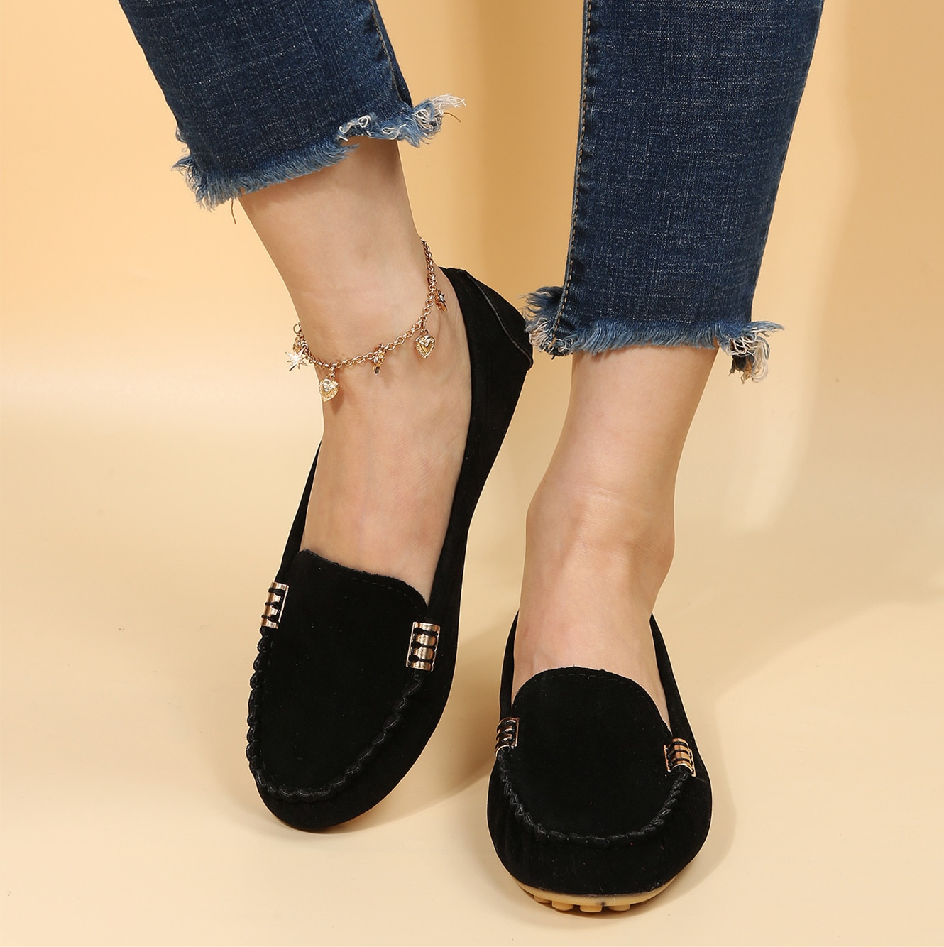 Women's Comfortable Soft Flat Loafers Lightweight Round Toe - Temu