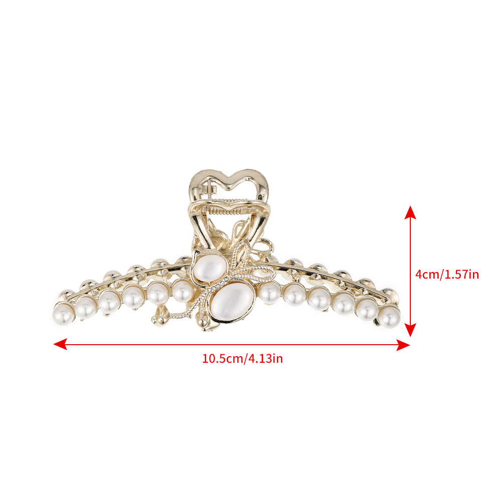 Rhinestone Hair Claw Clips Golden Hair Clips Women Non Slip - Temu ...