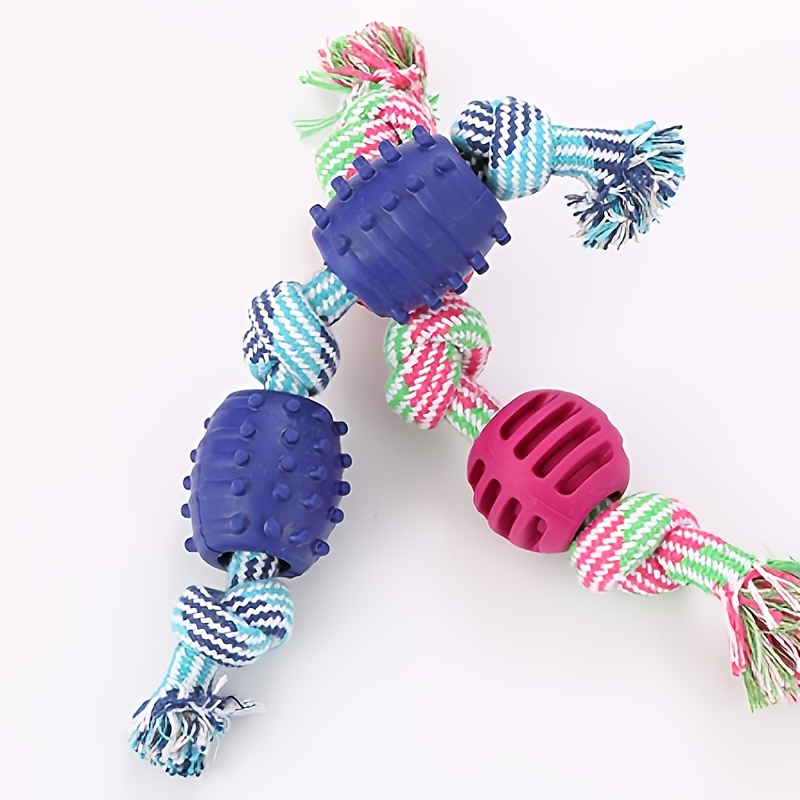 Pet Knot Toy Dogs Cats Interactive Bite Resistant - Temu Australia