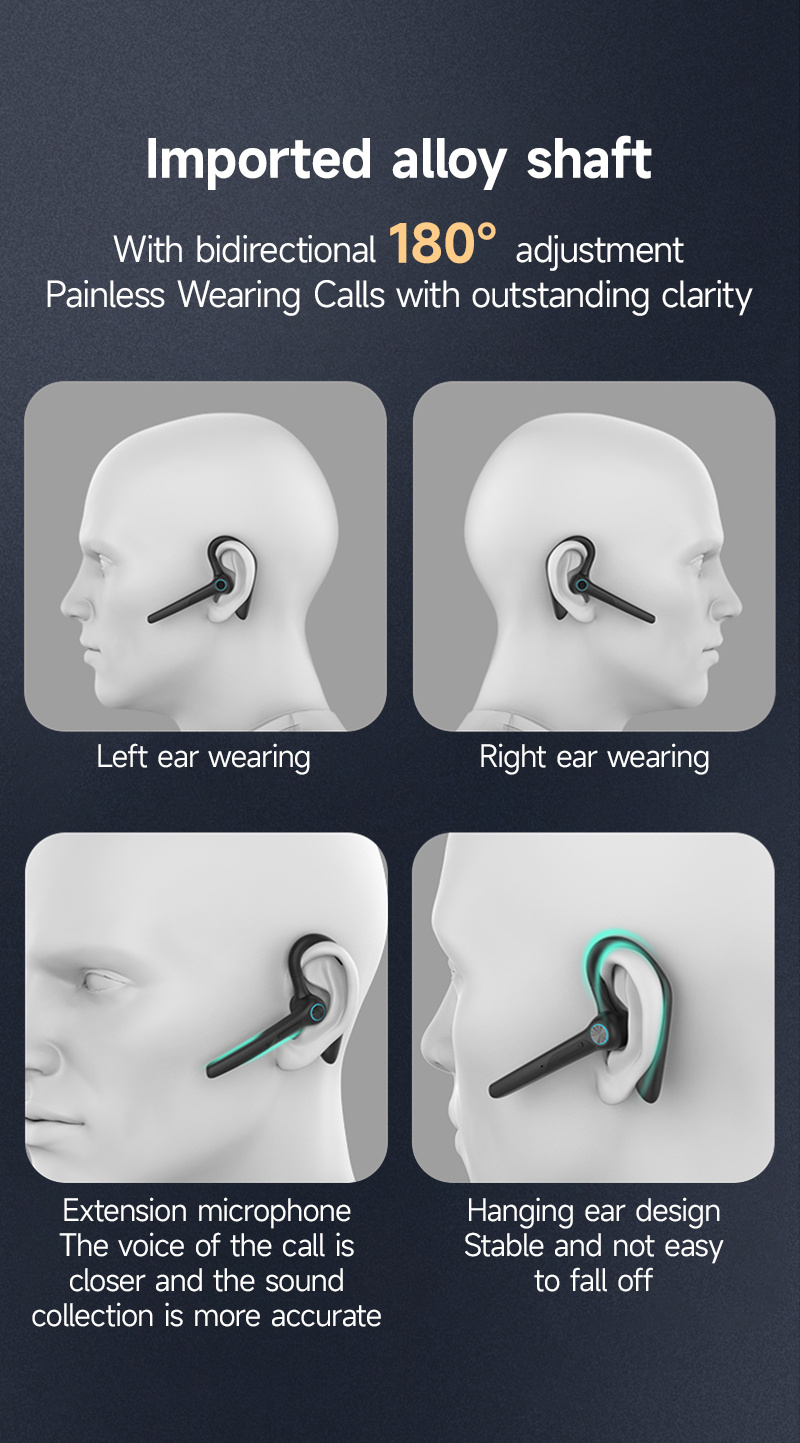 Wireless Headset Built in Dual Mic Noise Canceling - Temu Australia