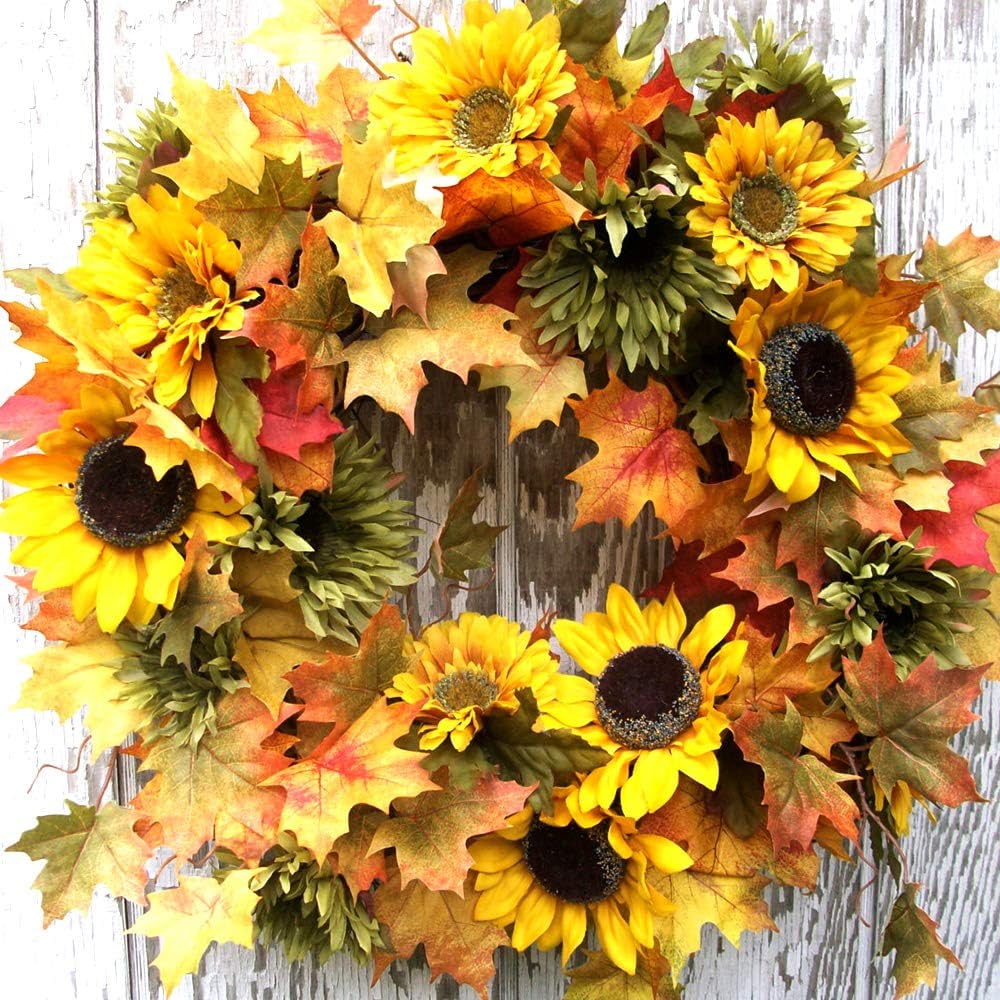 Artificial Sunflower Heads Silk Oxidation - Temu