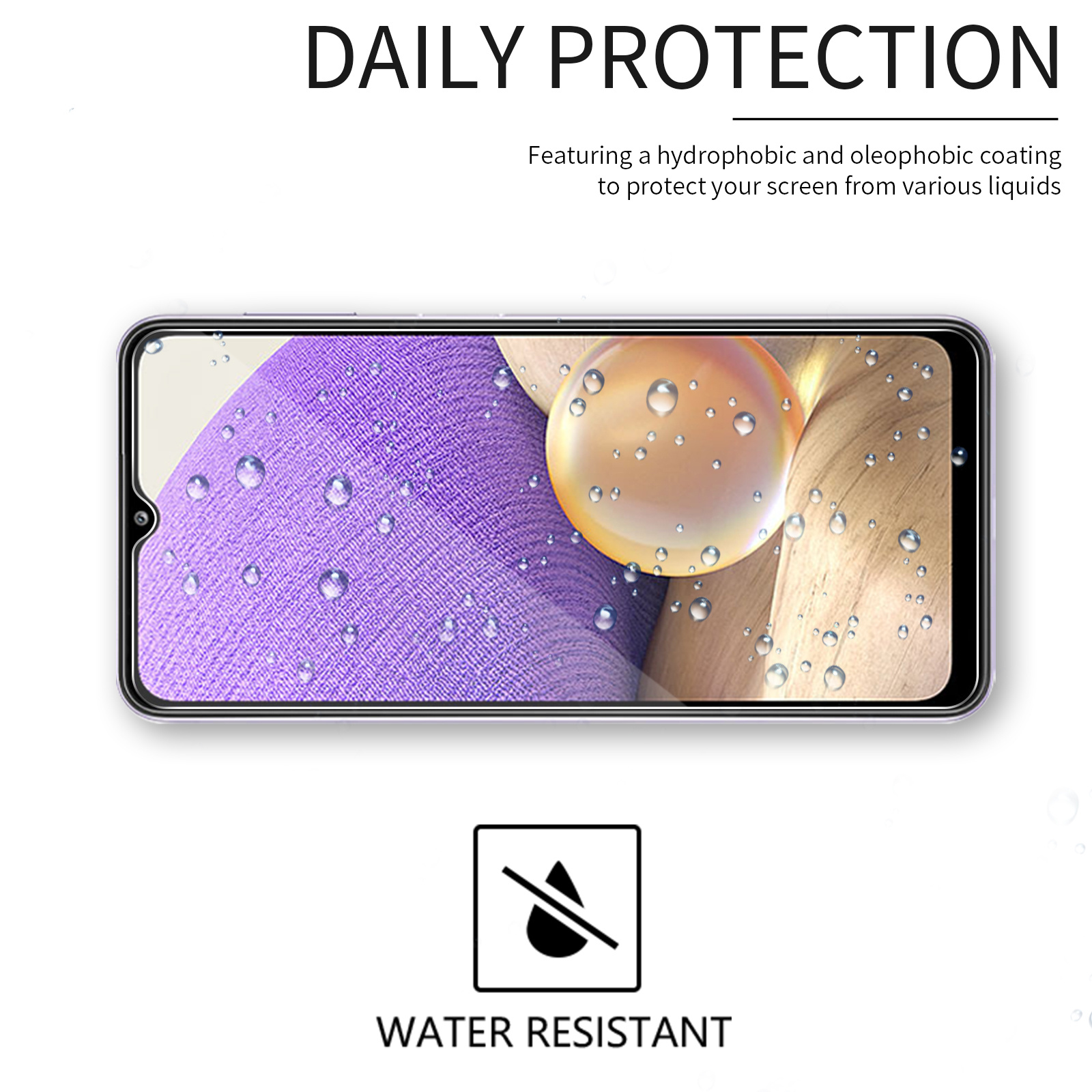For Samsung Galaxy A32 5g Screen Protector One Set With Tool 9h ...