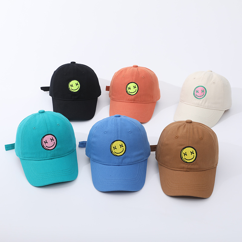 Kids Baseball Smile Face Embroidery Sun Protection - Temu Australia