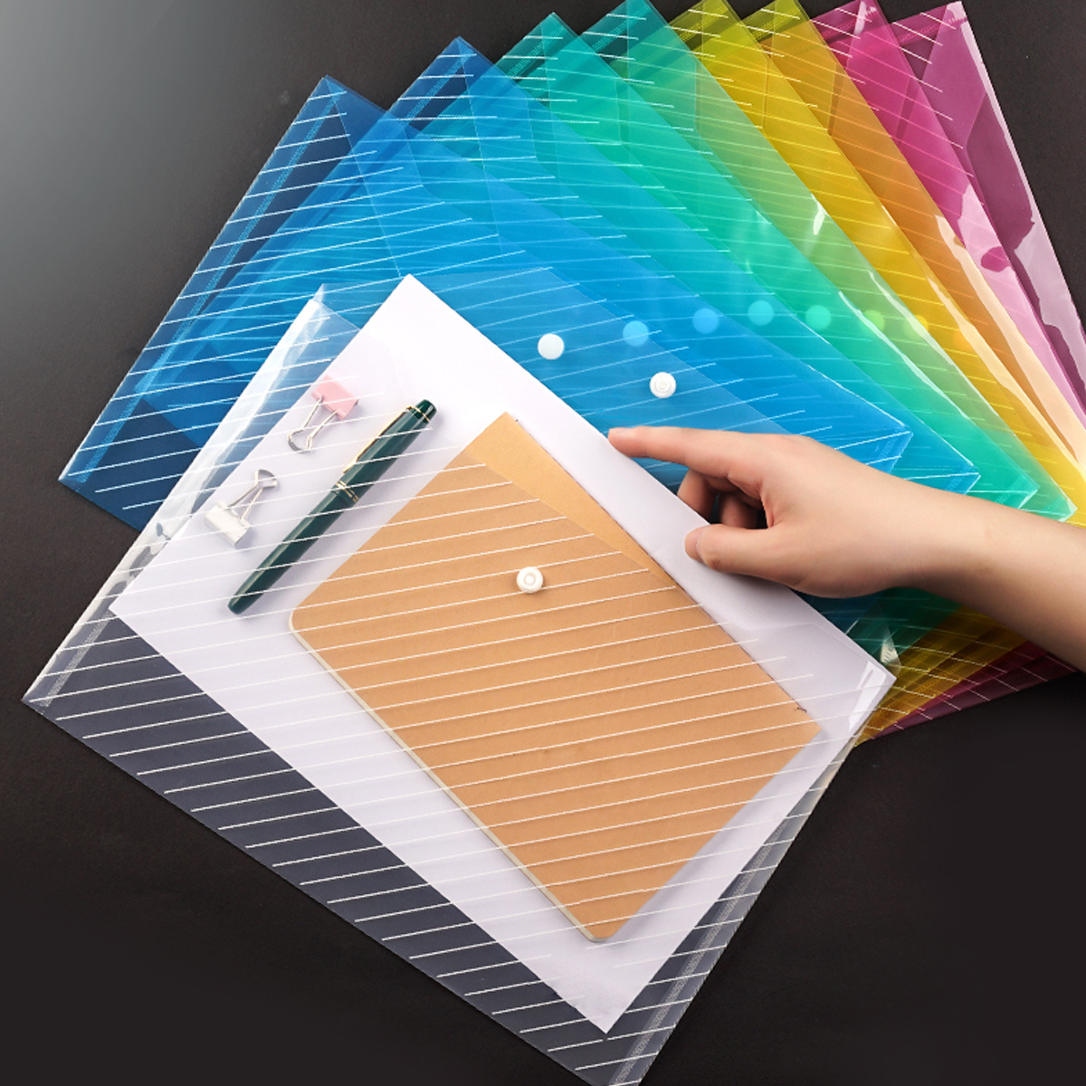 Organize Store Documents In Style A4 Transparent Plastic - Temu