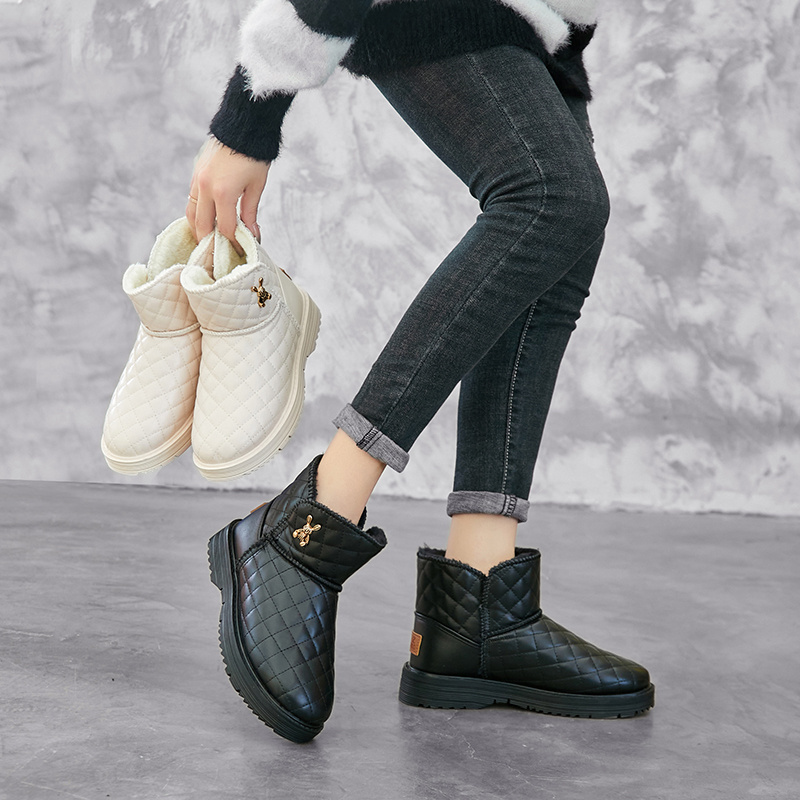 Warm Leather Snow Boots Women' Anti slip - Temu New Zealand