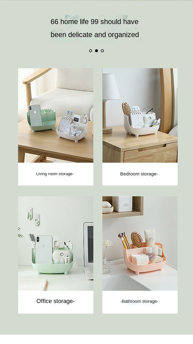 Creative 6 Gird Desktop Organizer Pen Holder Multifunctional - Temu