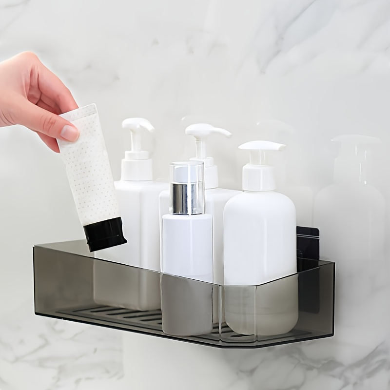 1pc Bathroom Shower Shelf Wall Shower Caddy Shelf Non Drilling Adhesive ...