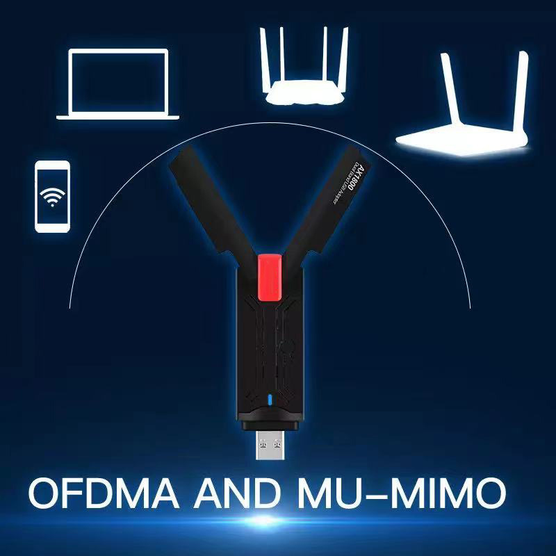 무선 네트워크 카드 Wifi6 Usb30 듀얼 밴드 18000m 5g 저지연 프런트 엔드 게임 Temu Republic