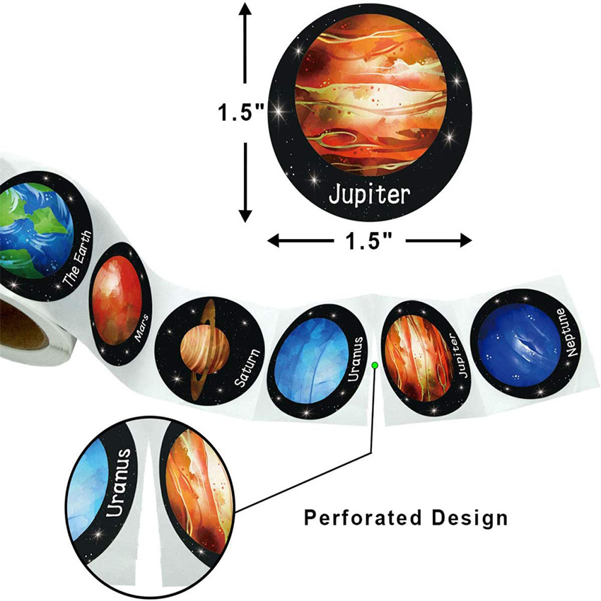 Cartoon Stickers, Space Planets Patterns - Temu