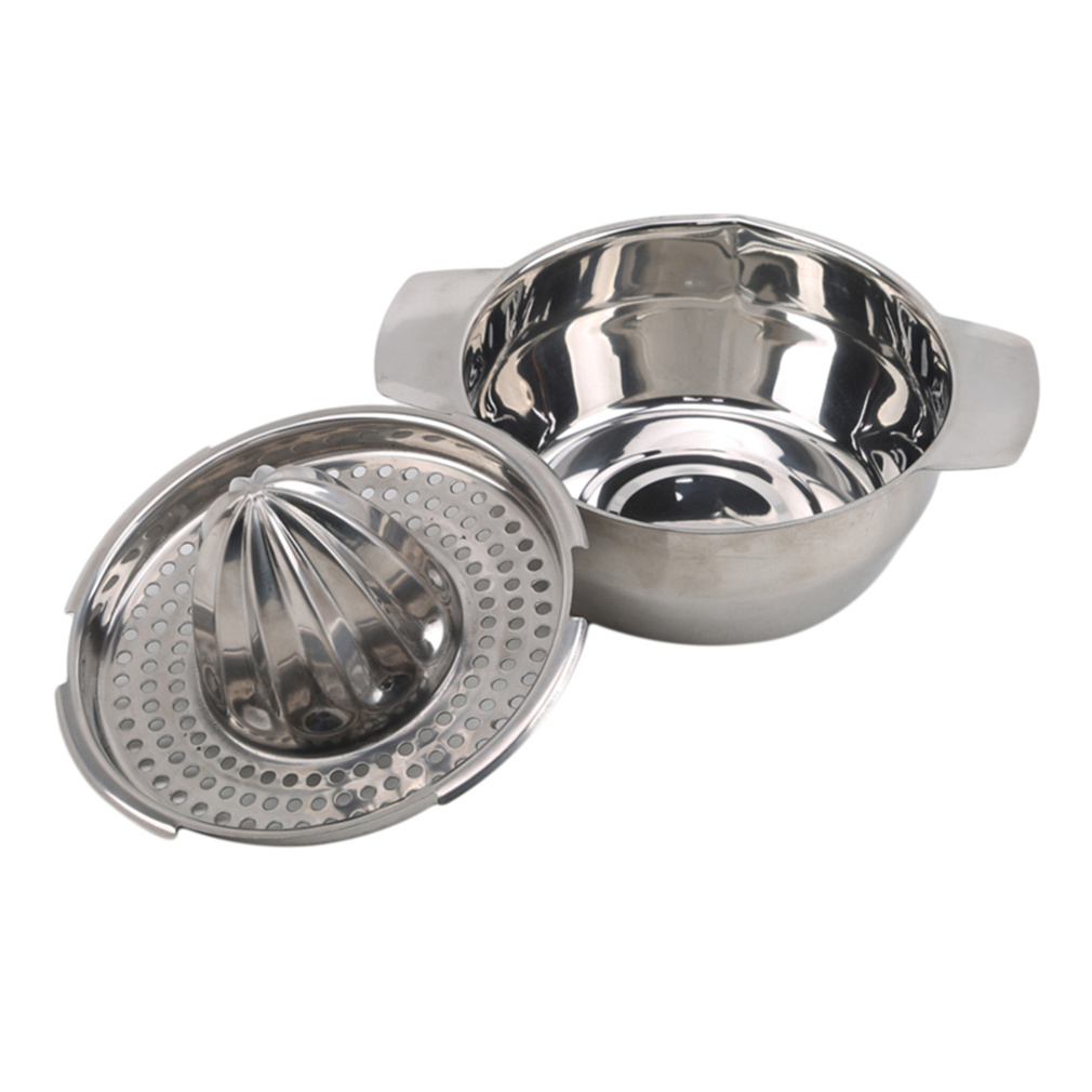 1pc Stainless Steel Lemon Squeezer Juicer With Bowl Container For ...