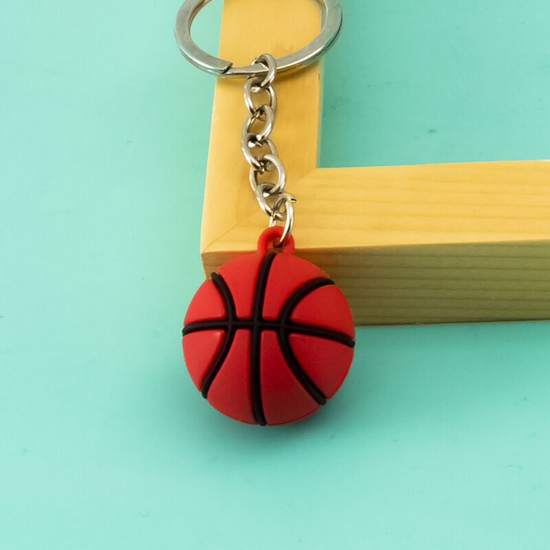 3d Pvc Soft Soccer Basketball Tennis Keychain Bag Backpack Keychain ...