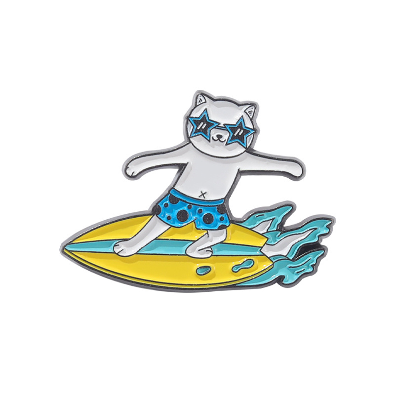 New Animal Series Alloy Brooch Creative Cartoon Cute Shark - Temu New ...