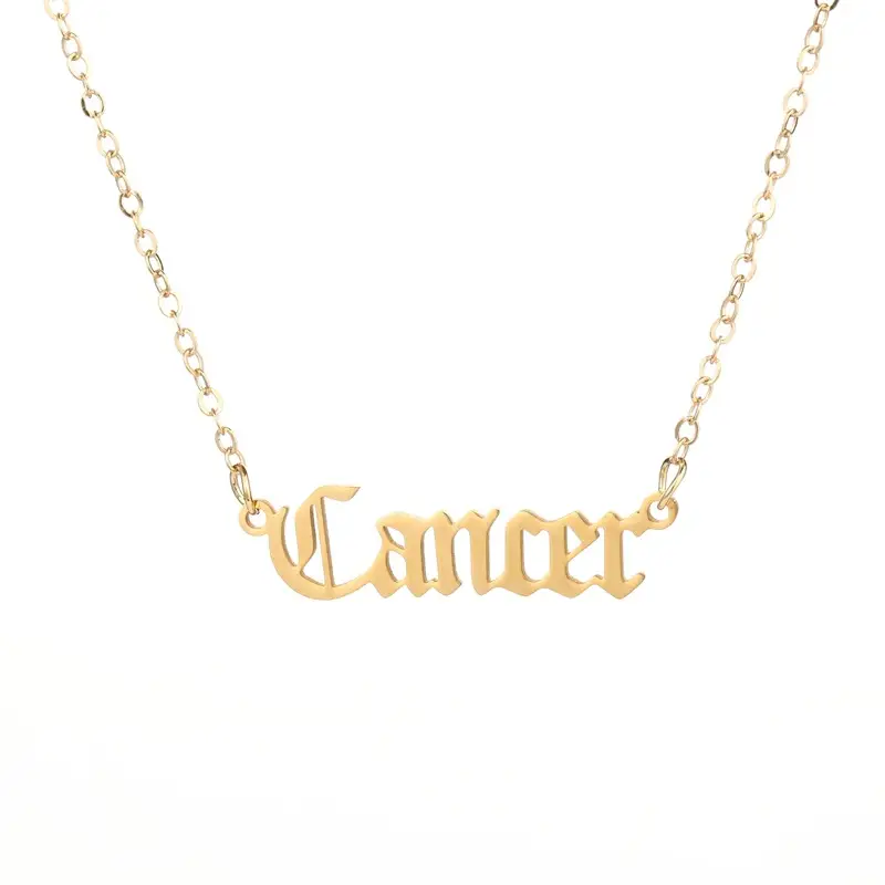 12 Constellations Stainless Steel English Letter Pendant - Temu Canada 12 Constellations Stainless Steel English Letter Pendant - Temu Canada