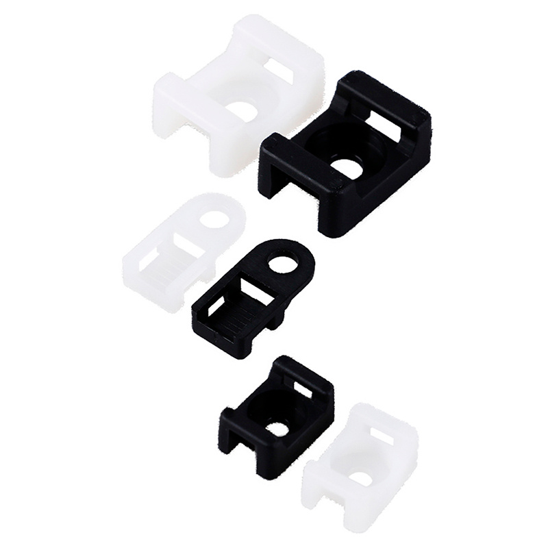 100pcs Plastic Wire Cable Zip Tie Bases, Type Mount Wire Holders ...