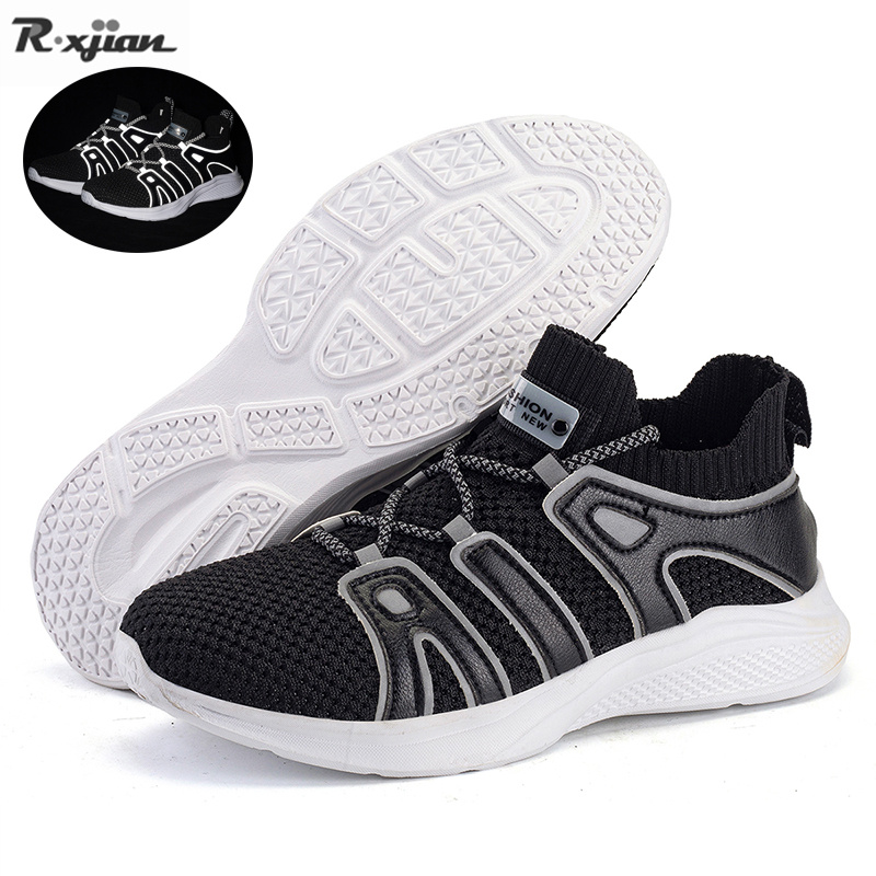 Mens Breathable Mesh Running Shoes Comfortable Reflective Design ...