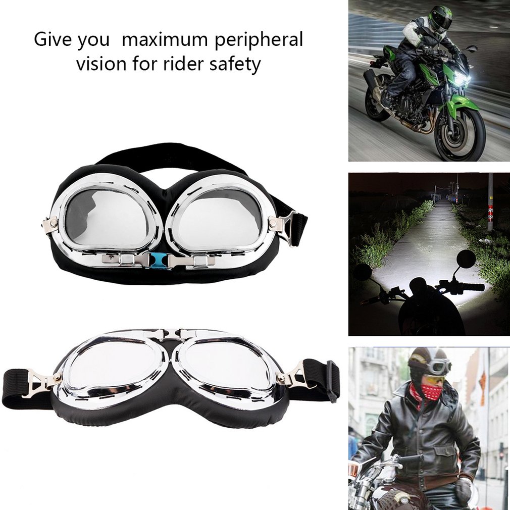 retro anti uv safety scooter anti glare goggles helmet glasses ...