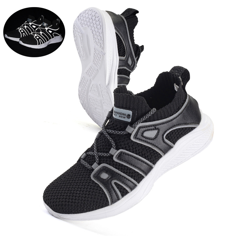 Men's Breathable Mesh Running Shoes Comfortable Reflective Design ...
