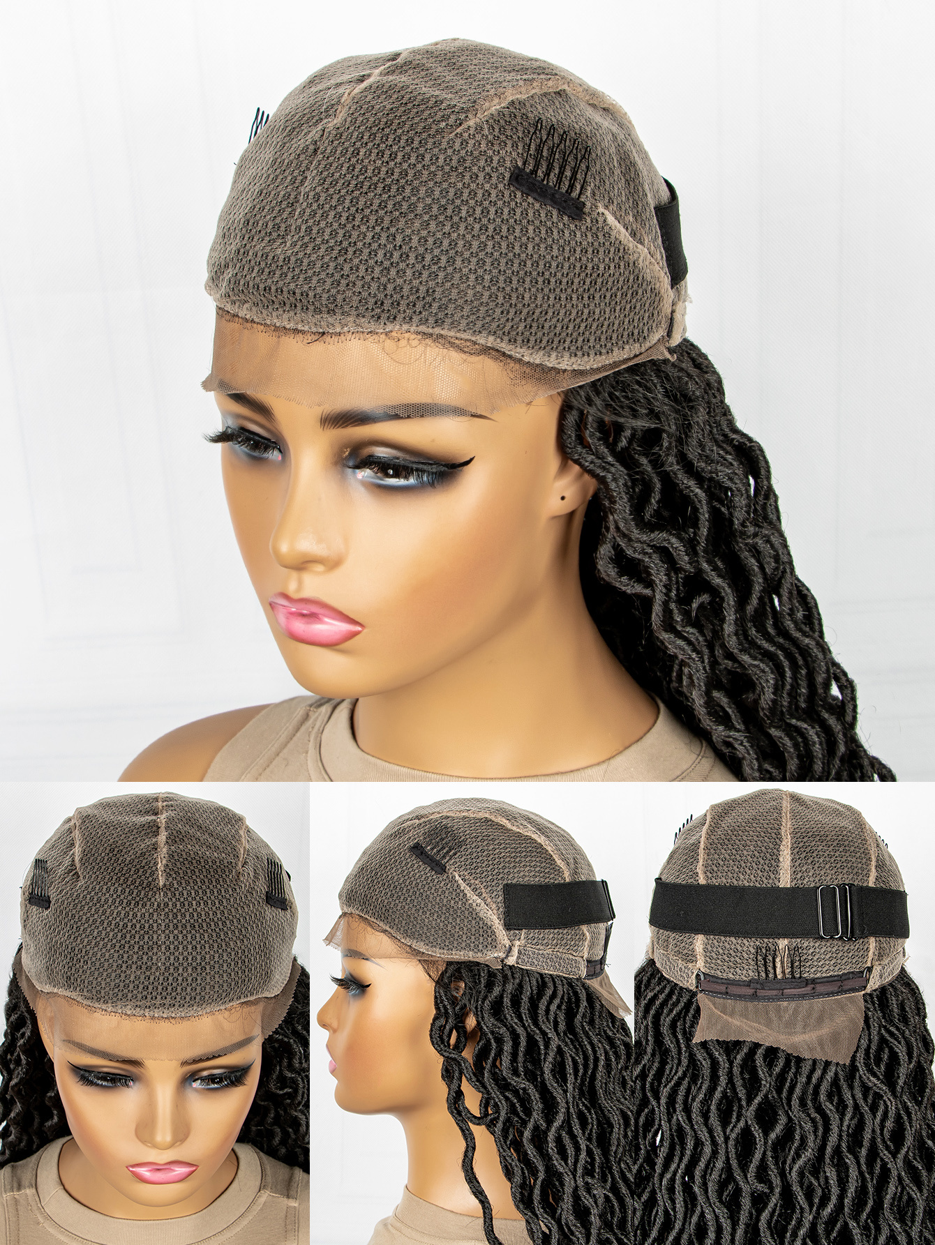 synthetic wig full lace front extra long braided - {region_name}