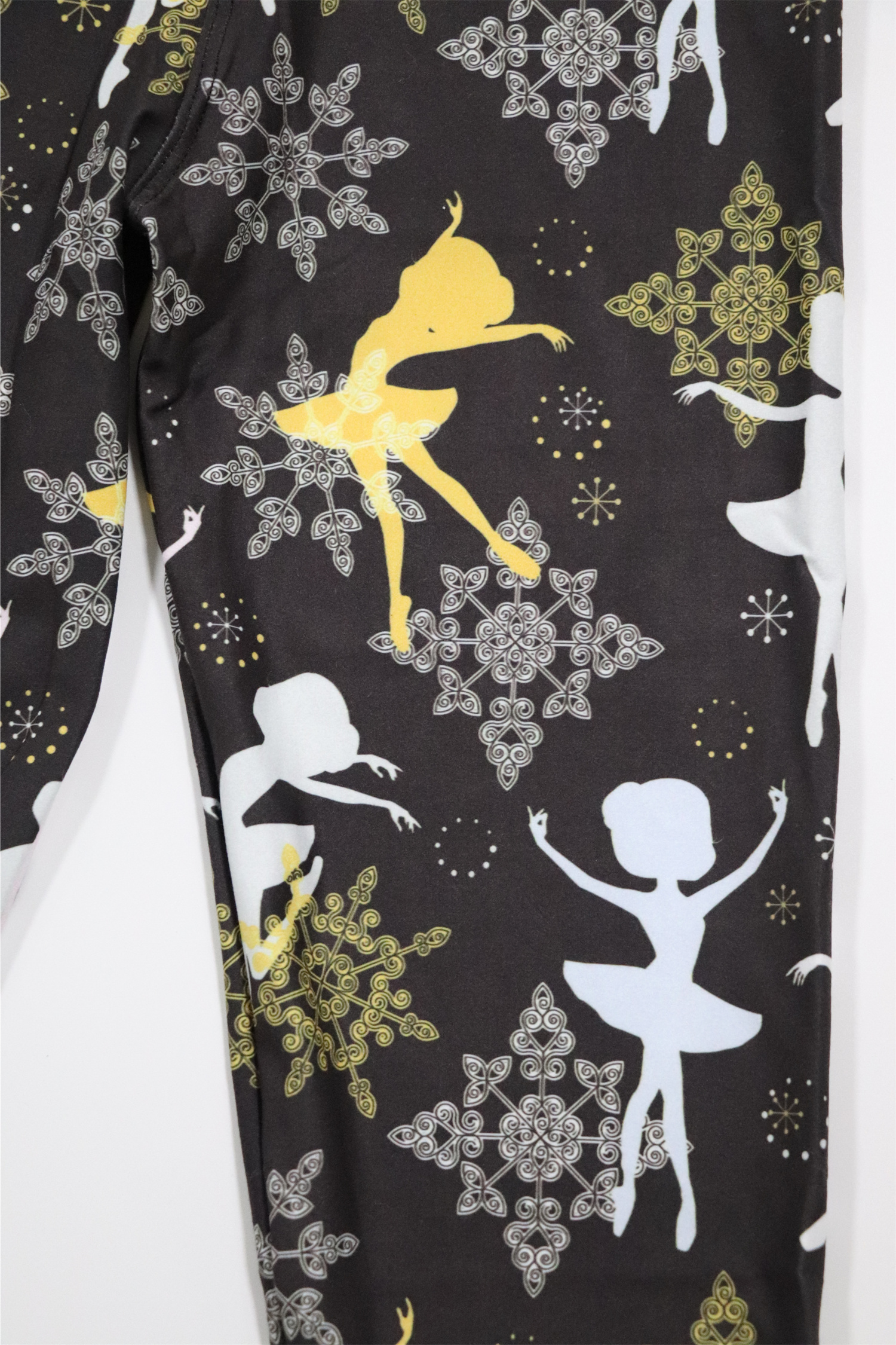 Girls High Stretch Soft Leggings Christmas Ballet - Temu Norway