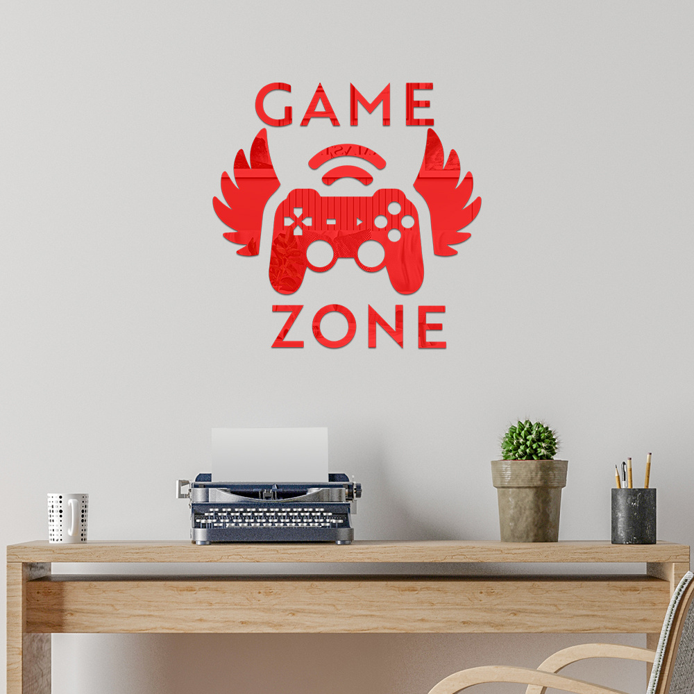 mirror wall stickers acrylic non glass gamepad - Temu Australia