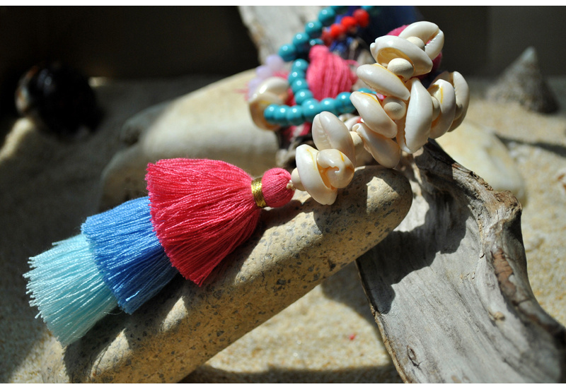 Boho Shell Tassel Pendant Hand Beaded Ladies Fashion Beach - Temu New ...