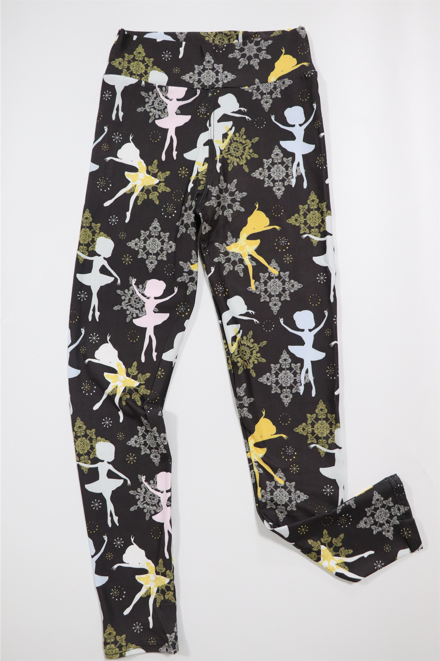 Girls High Stretch Soft Leggings Christmas Ballet - Temu Norway