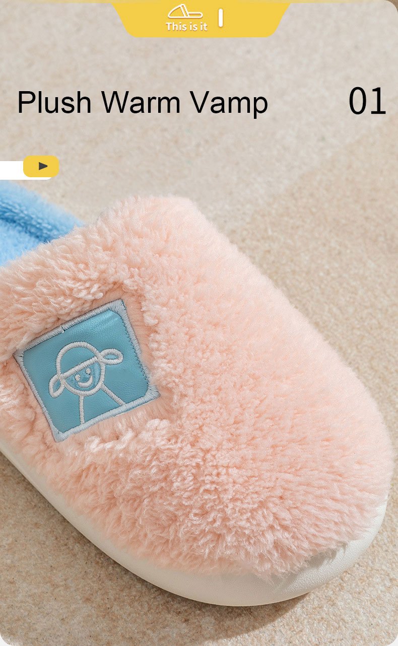 Mens Warm Fleece Comfortable Non Slip Home Slippers For Men Women ...