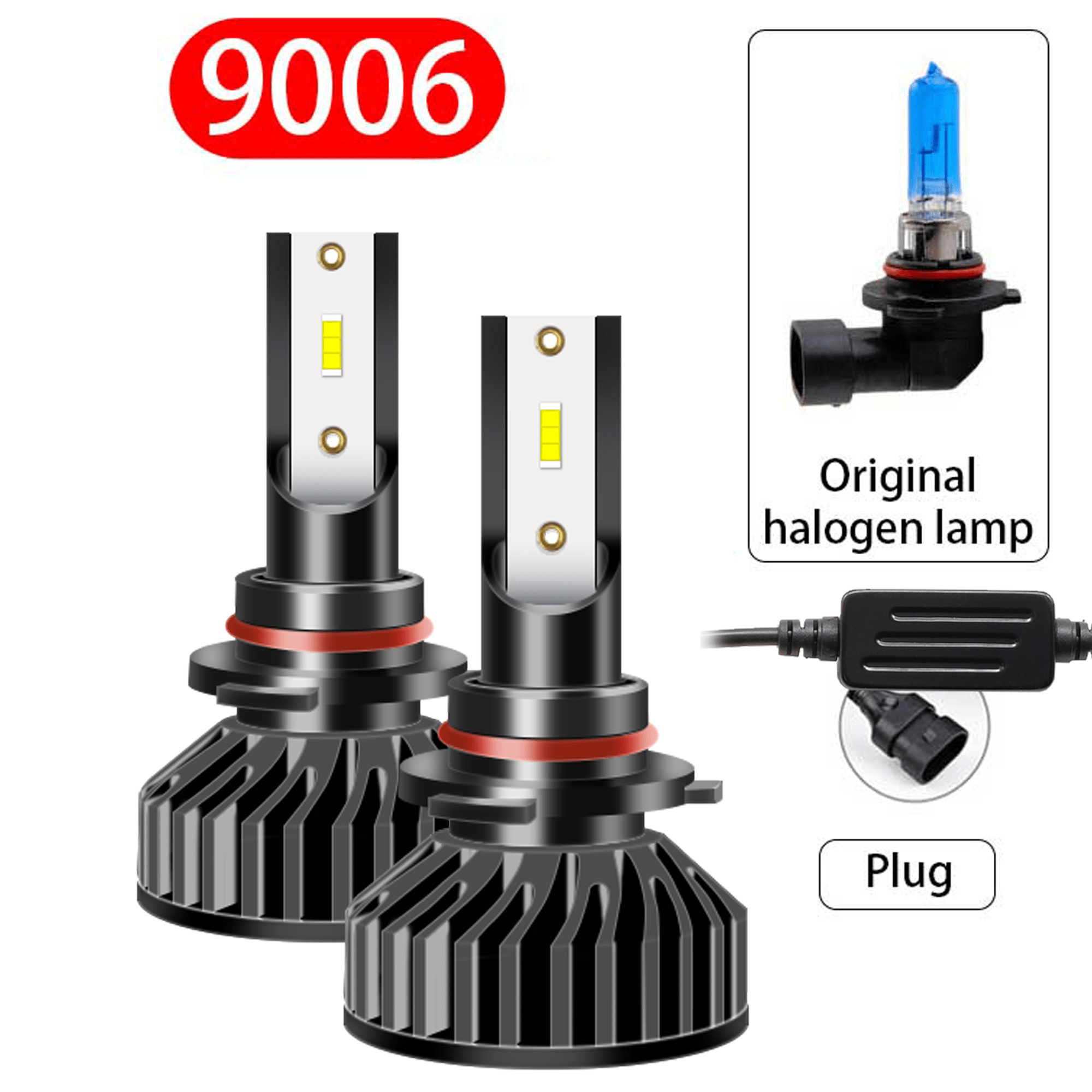 2 Stuks Koplamp H4 Led H7 Led H1 H3 H8 H11 9005 - Temu Netherlands